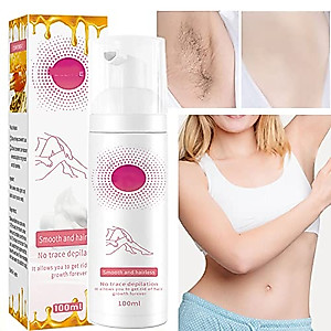 Beeswax Hair Removal Mousse, Mousse Hair Removal Spray, Gentle Beeswax Hair Removal Honey Mousse Spray Moisturizing Hair Removal Spray for Women