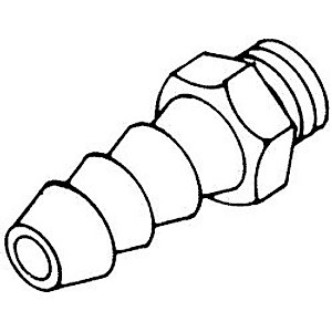 Barb for A-dec - 1/8" Barb to #10-32 Male Thread (10 per Package) ADB011