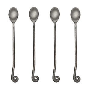 Gourmet Settings Treble Clef 18/10 Stainless Iced Beverage Spoon (Set of Four)