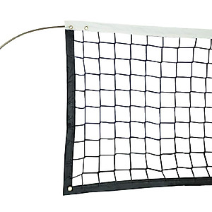 Aoneky PU leather 32 ft Replacement Regulation Professional Official Volleyball Net with Vinyl Coated Steel Cable