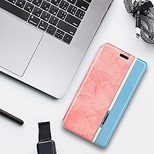 for BLU S91 Pro Case, Fashion Multicolor Magnetic Closure Leather Flip Case Cover with Card Holder for BLU S91 Pro (6.5”)