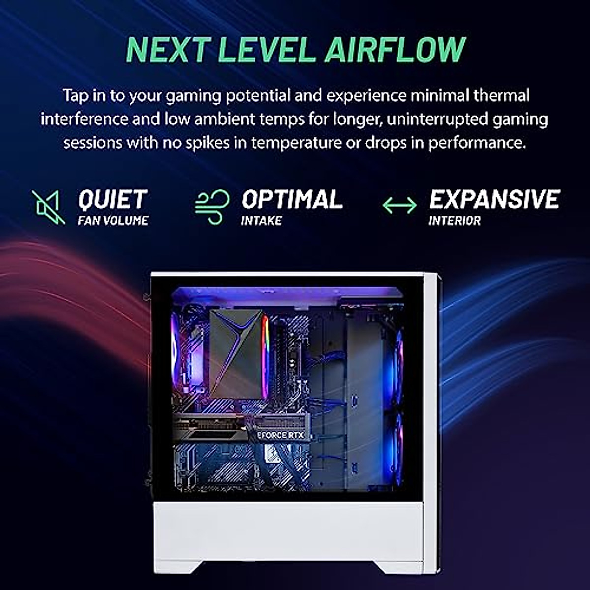 Skytech Blaze3.0 Gaming PC Desktop – Intel Core i5 13400F 2.5 GHz, NVIDIA RTX 4060, 1TB NVME SSD, 16GB DDR4 RAM 3200, 600W Gold PSU, 11AC Wi-Fi, Windows 11 Home 64-bit