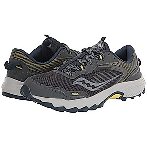 Saucony Women's Excursion TR15 Trail Running Shoe,Shadow/Sunblaze, 9 W