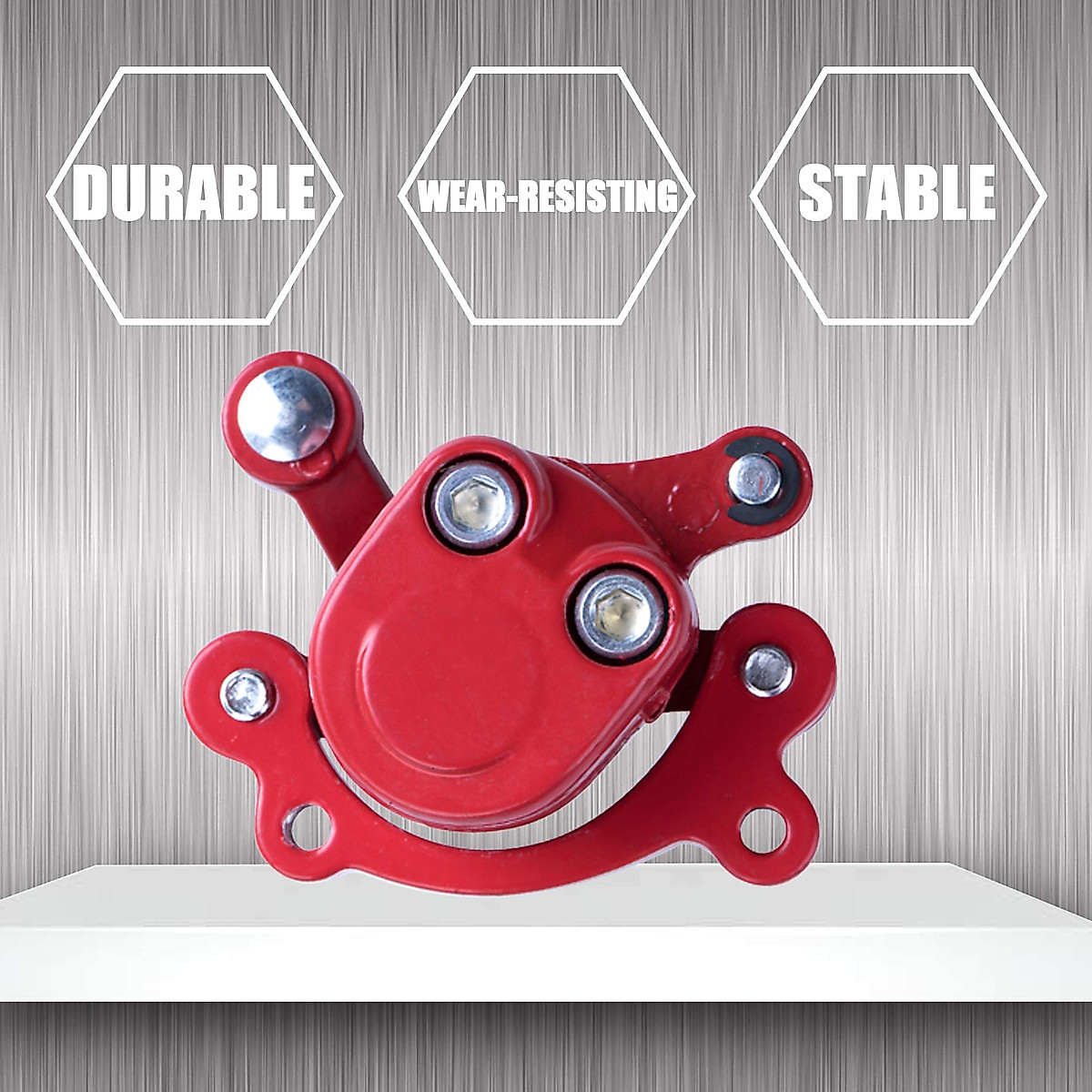 MWMNUN Rear Disc Brake Caliper with Brake Pads Replacement Compatible with Baja Doodlebug Dirtbug 97cc 2.8HP DB30 Kids Mini Dirt Pocket Bike Electric Razor MX500 33cc