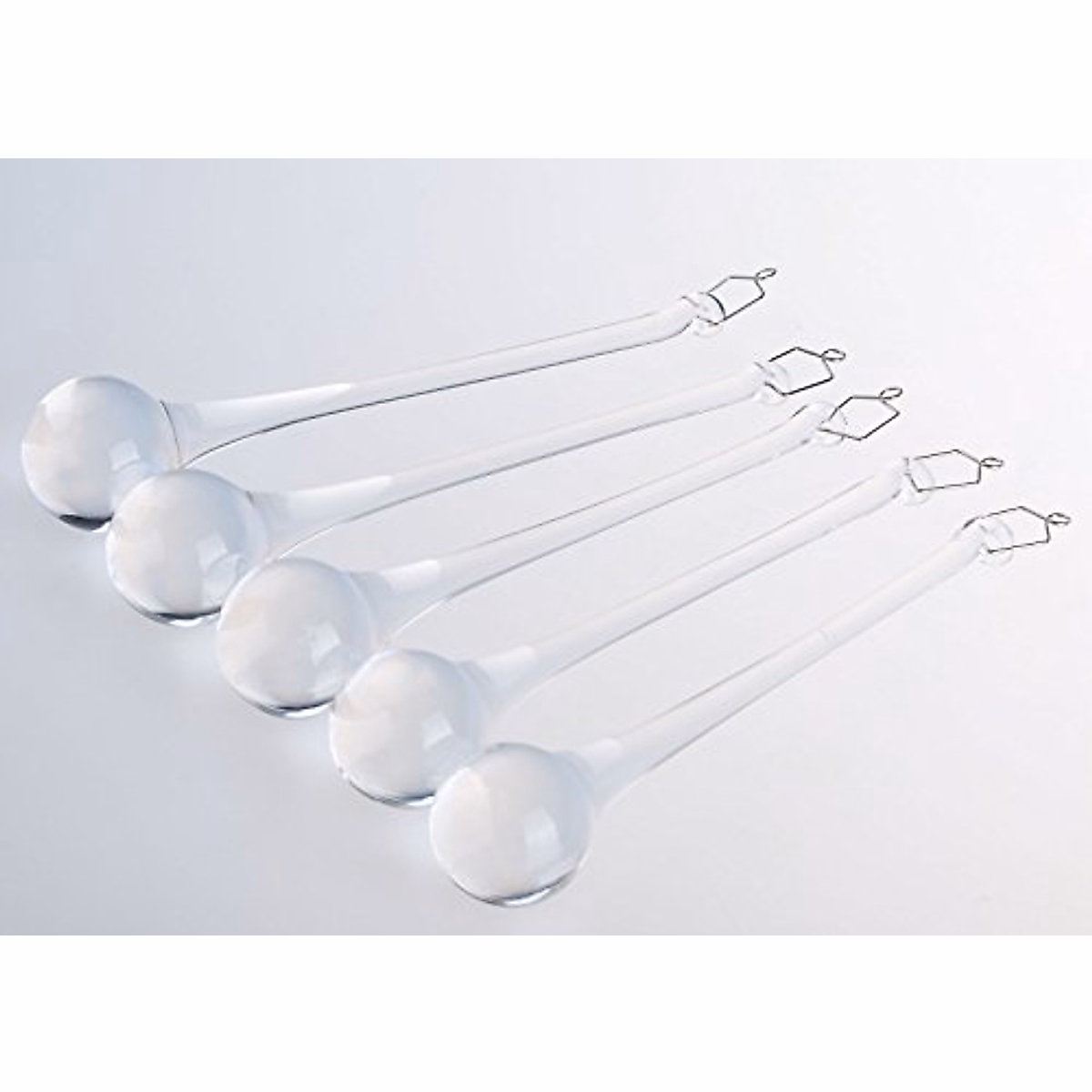 H&D 10pcs 5.9inch Large Crystal Raindrop Chandelier Prisms Hanging Drops Pendants DIY Parts (Clear)