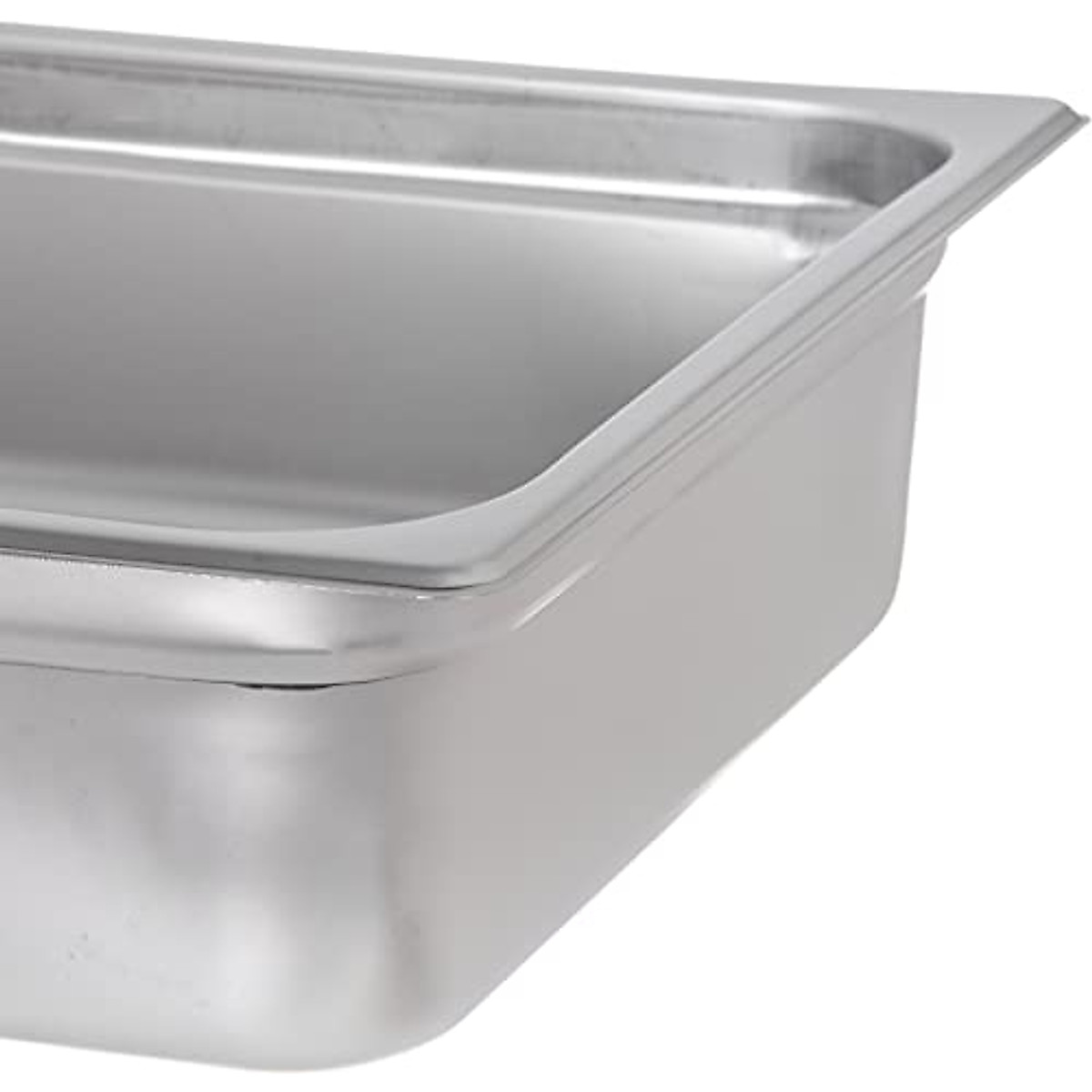 Carlisle FoodService Products Durapan Full-Size Steam Table Pan for Catering, Buffets, Restaurants, Stainless Steel, 4 Inches Deep, Silver, (Pack of 6)