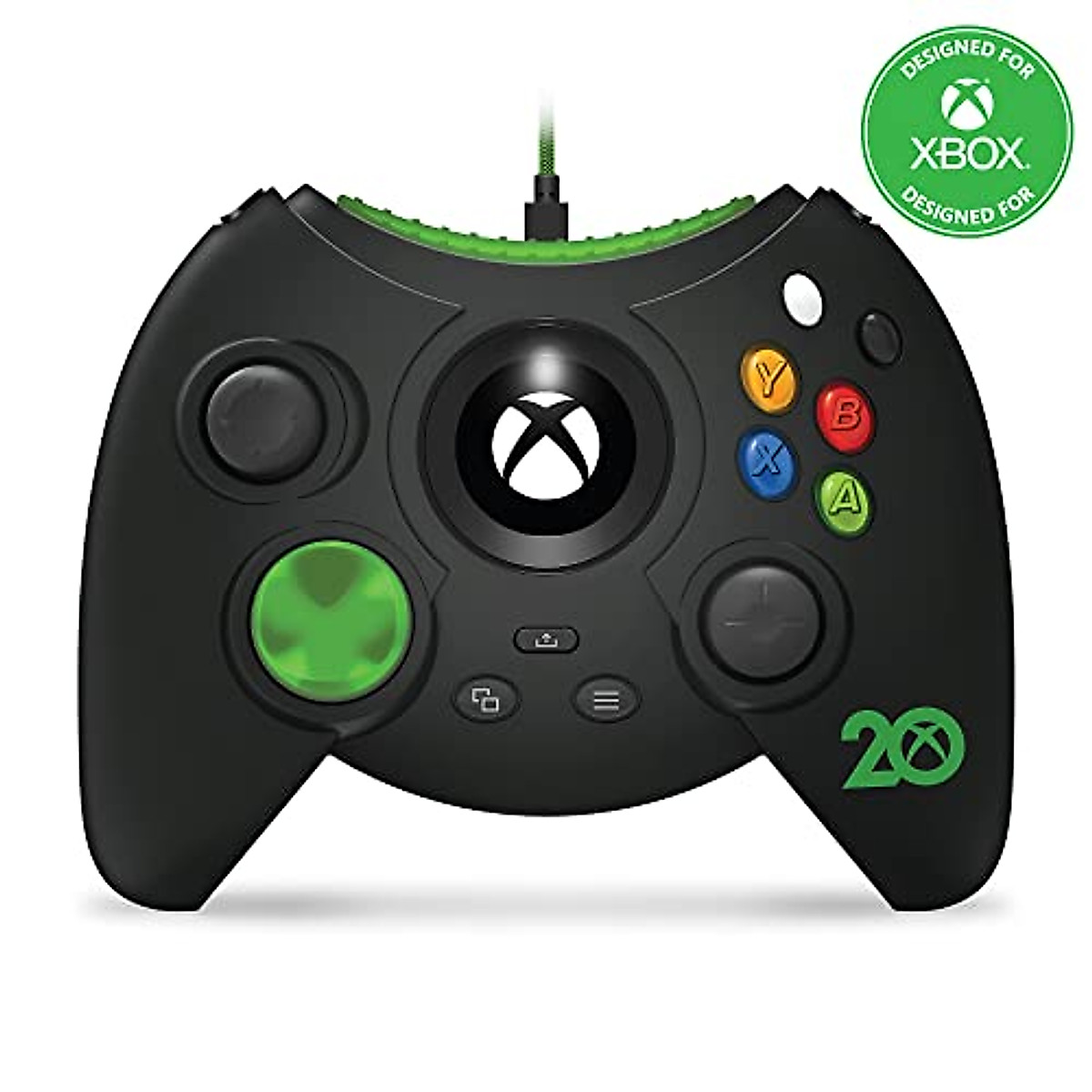 Hyperkin Duke Wired Controller for Xbox Series X|S/Xbox One/Windows 10 (Xbox 20th Anniversary Limited Edition) (Black) - Officially Licensed by Xbox