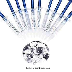 Optimized PH Formula Teeth Whitening Kit (10) Gel (2) Trays (1) White LED Light Best Dental