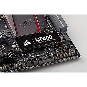 Corsair MP400 8TB M.2 NVMe PCIe x4 Gen3 SSD (Sequential Read Speeds of up to 3,480 MB/s, Write Speeds of up to 3,000 MB/s, High-Density 3D QLC NAND) Black