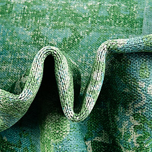 Unique Loom Renaissance Collection Area Rug - Roma (7' 3" Square, Spring Green/ Light Blue)