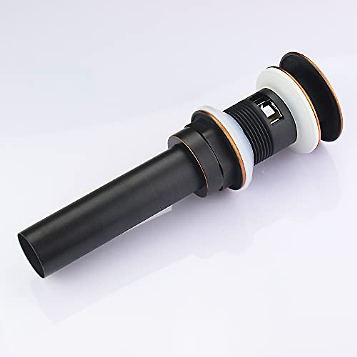 ORB Vessel Sink Drain with Overflow, Lavatory Bathroom Faucet Pop Up Drain Stopper