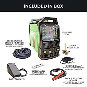 2021 PowerTIG 315LX 315 Amp AC/DC Pulse TIG/Stick Welder 240v Single Phase
