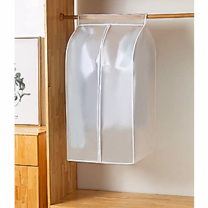 XIAKE Garment Cover Moth-proof Dust Cover Coat Hanging Clothes Storage Bag Premium Thickened Clothing Organizer Moisture-proof Dust-proof Clothes Cover (24"L * 20"W * 35"H)