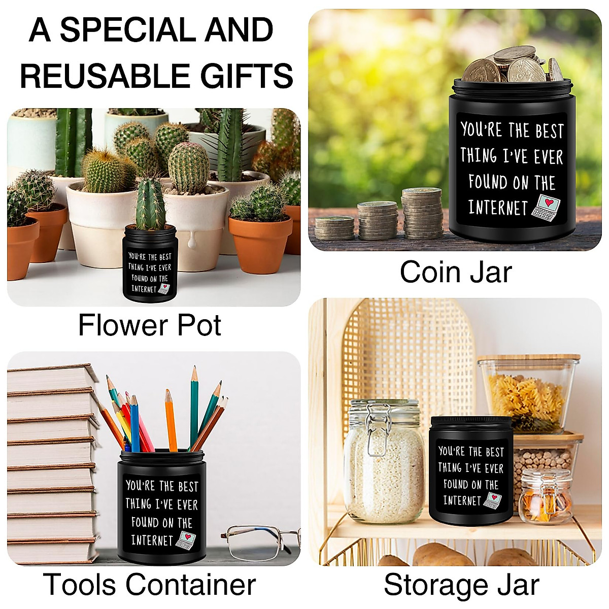 Gifts for Him,Anniversary Romantic Gifts for Him Boyfriend Husband,Funny Birthday Thanksgiving Christmas Valentines Day Gifts for Him Boyfriend Best Friends Men Dad Male,Candles Gifts for Men Him