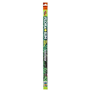 Zoo Med T-8 Flora Sun Max Plant Growth Fluorescent Bulb, 24" L, 17 Watts