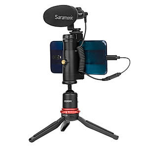 Saramonic SR-C2003 Female 3.5mm TRS to USB-C Stereo or Mono Microphone & Audio Adapter Cable to Record into iPhone 15, Android Mobile Devices, Computers, new iPad & more