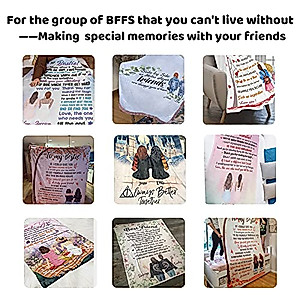 D-Story Custom Blanket to My Sister, Sister Birthday Gifts from Sister for Women,Sister Blanket with Name,Sister Gifts from Sisters,Gifts for Sister Women Female