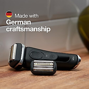 Braun Electric Shaver Head Replacement Part 92B Black, Compatible with Series 9 Electric Razors for Men