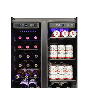 Vinotemp EL-BWC102-02 Touch Screen Beverage Wine Cooler, Black