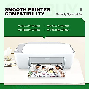 822XL Ink Cartridges Remanufactured Replacement for Epson 822 822XL T822 T-822 822 XL Combo Pack for Workforce Pro WF-4833 WF-3820 WF-4820 WF-4830 WF-4834 Printer Ink (Black, Cyan, Magenta, Yellow)