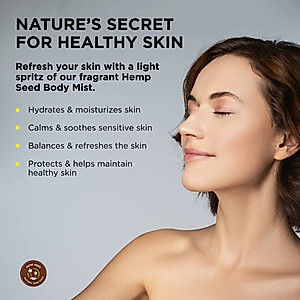 Earthly Body Hemp Seed Moisturizing Body Mist, Skinny Dip, 8 Fl Oz