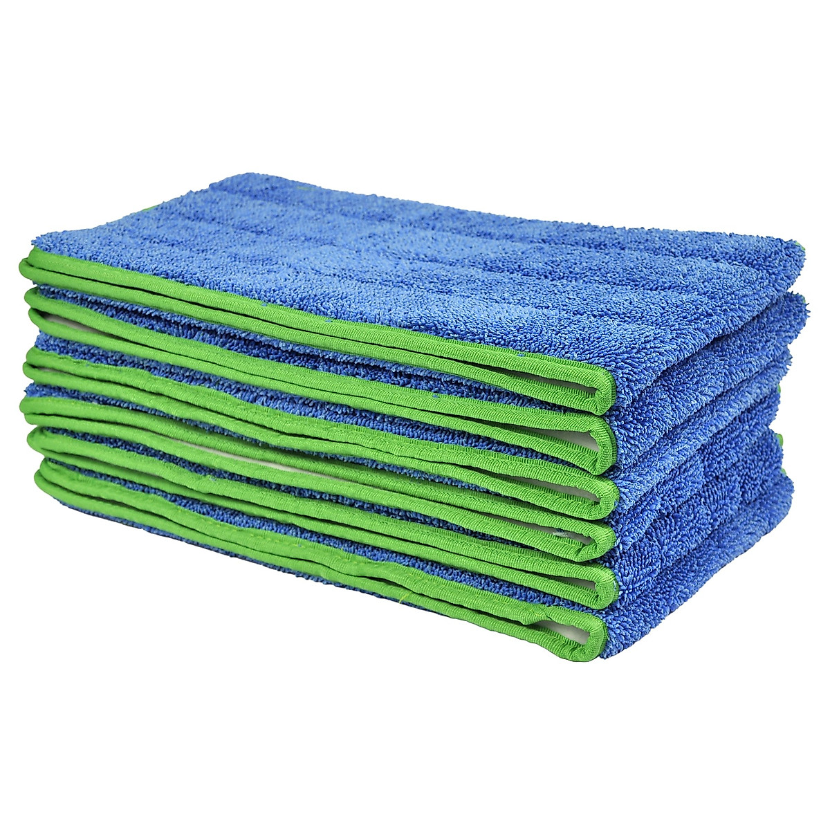 CleanAide All Purpose Mega Microfiber Mop Pads for 24 Inch Plate 6 Pack