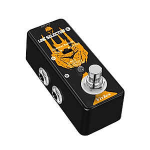 Vivlex ABY Switch Line Selector Selection Channel Pedal Mini AB Box Switcher Electric Guitar Amplifier Footswitch True Bypass