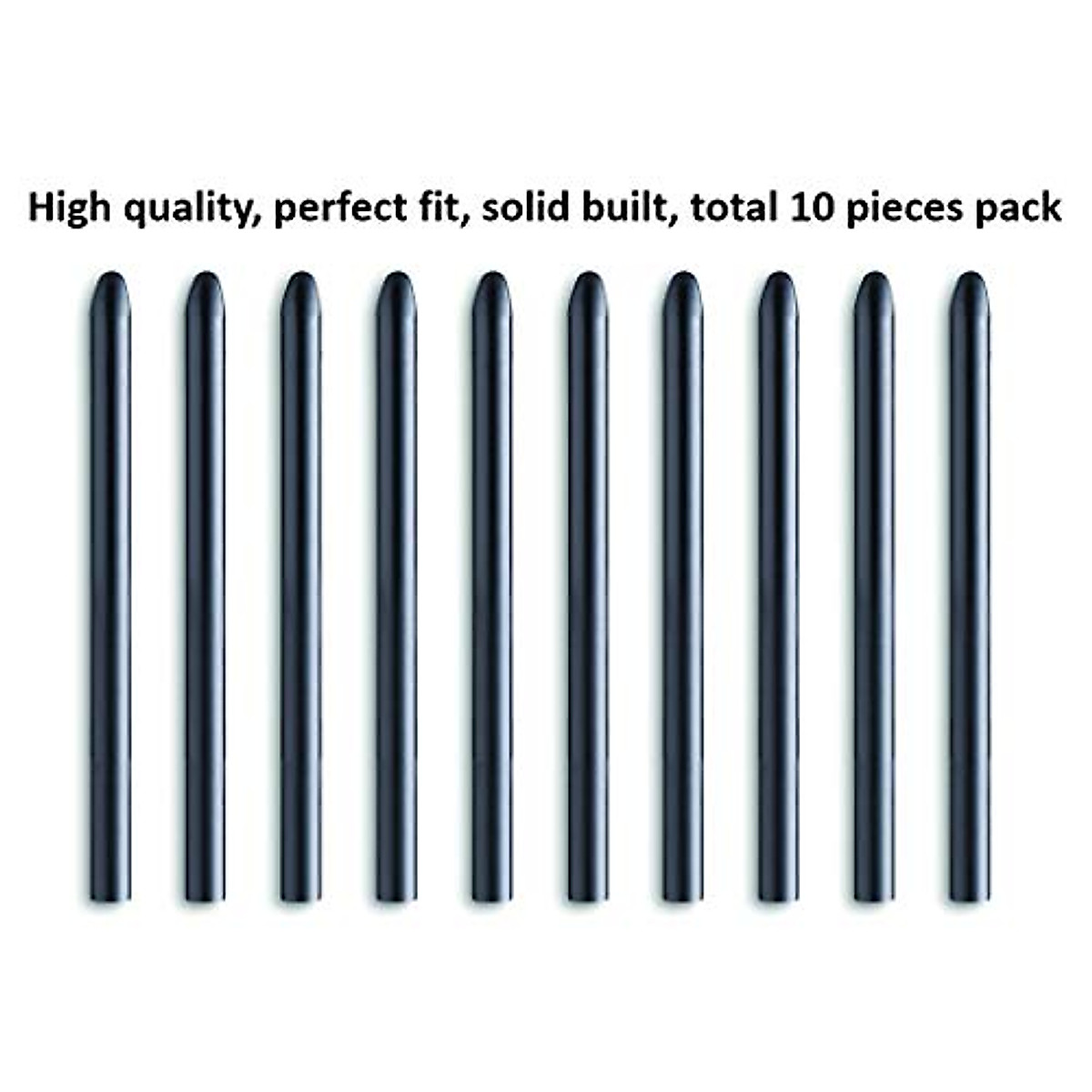 Replacement Nibs Tips Standard for Wacom Bamboo Stylus Pen Intuos Cintiq 13HD 22HD Touch 27QHD Touch Pro Paper Ink Sketch Solo Fineline Alpha Folio Slate Inkspace Paper (10 Pack)