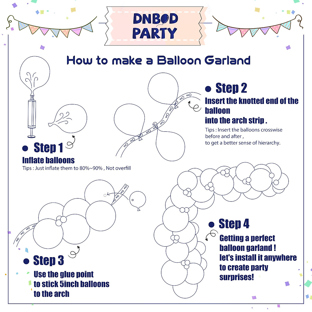 Under the Sea Party Decoration,162Pcs Mix Sky Royal Blue Balloon Arch Kit with Bubbles Starfish Octopus Jellyfish Foil Balloon for Sea Animal Ocean Theme Birthday Baby Shower Beach Pool Party Supplies