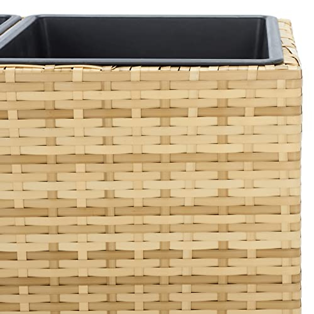 SAFAVIEH Outdoor Collection Rita Natural Woven Rectangular Flower Rack