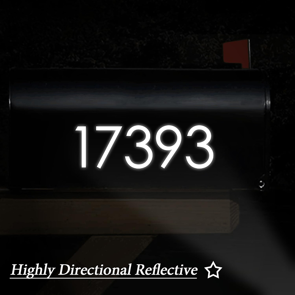 Diggoo Reflective Mailbox Numbers Sticker Decal Die Cut Classic Style Vinyl Number 2" Self Adhesive 5 Sets for Mailbox, Signs, Window, Door, Cars, Trucks, Home, Business, Address Number