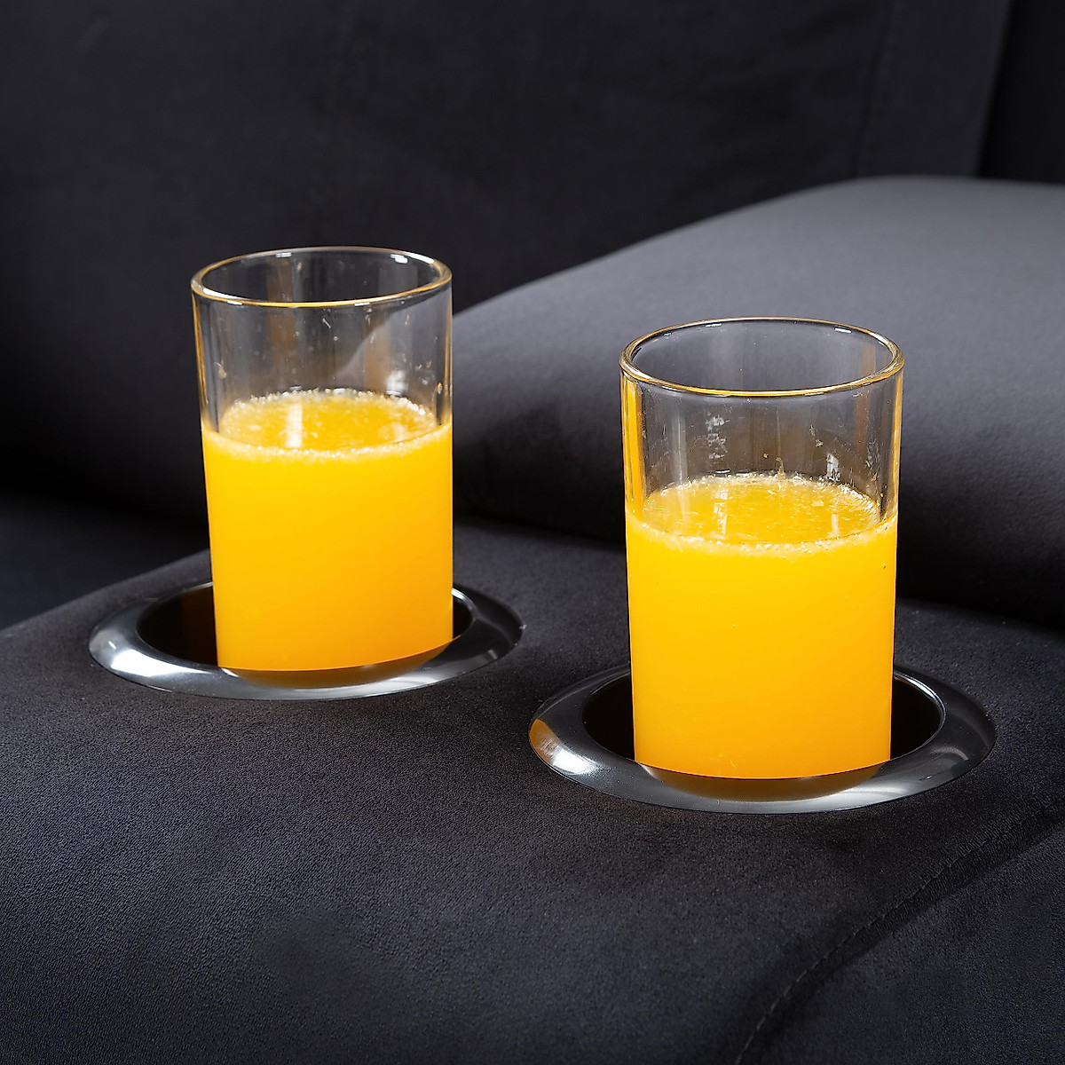 LCH 3-Seater Sectional, Leather Loveseat Lounge Chair, Set Reclining Couch Sofa for Living Room (Black)