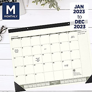AT-A-GLANCE 2023 RY Recycled Monthly Desk Pad, Large, 22" x 17"
