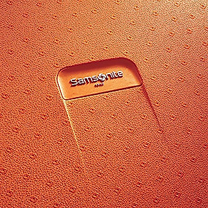 Samsonite 40859-2525 F'Lite GT 31 Inch Spinner Zipperless Suitcase - Orange Bundle w/Deco Gear Luggage Accessory Kit (10 Item)