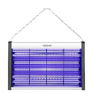 YISSVIC LED Bug Zapper Indoor,4000V Electric Bug Zapper, Powerful Mosquito Zapper,LED Fly Zapper Indoor, Mosquito Killer with 3 Lamps 4.9ft Power Cord for Home Office Restaurant