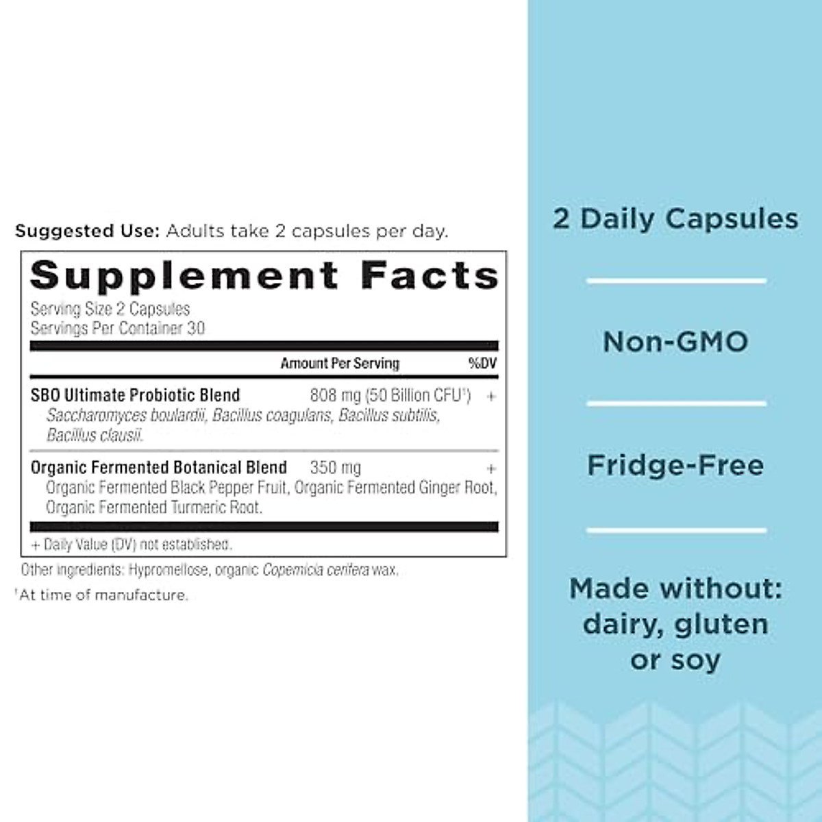 Probiotics by Ancient Nutrition, SBO Probiotics Ultimate 50 Billion CFUs*/Serving, Digestive and Immune Support, Gluten Free, Ancient Superfoods Blend, 60 Capsules