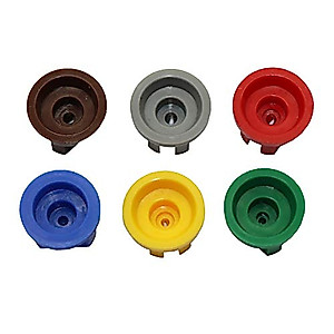 Spray Nozzle Tips 110 Degree Flat Fan Shape 0.15-0.6mm Size Pore for Weed Killing, A Set of 6, Different Size
