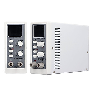 DC Power Supply Digital Display 0‑60V 0‑5A Output DC Variable Power Supply 300W White Color Bench Laboratory Adjustable Switching Regulated Power Supply (US Plug)