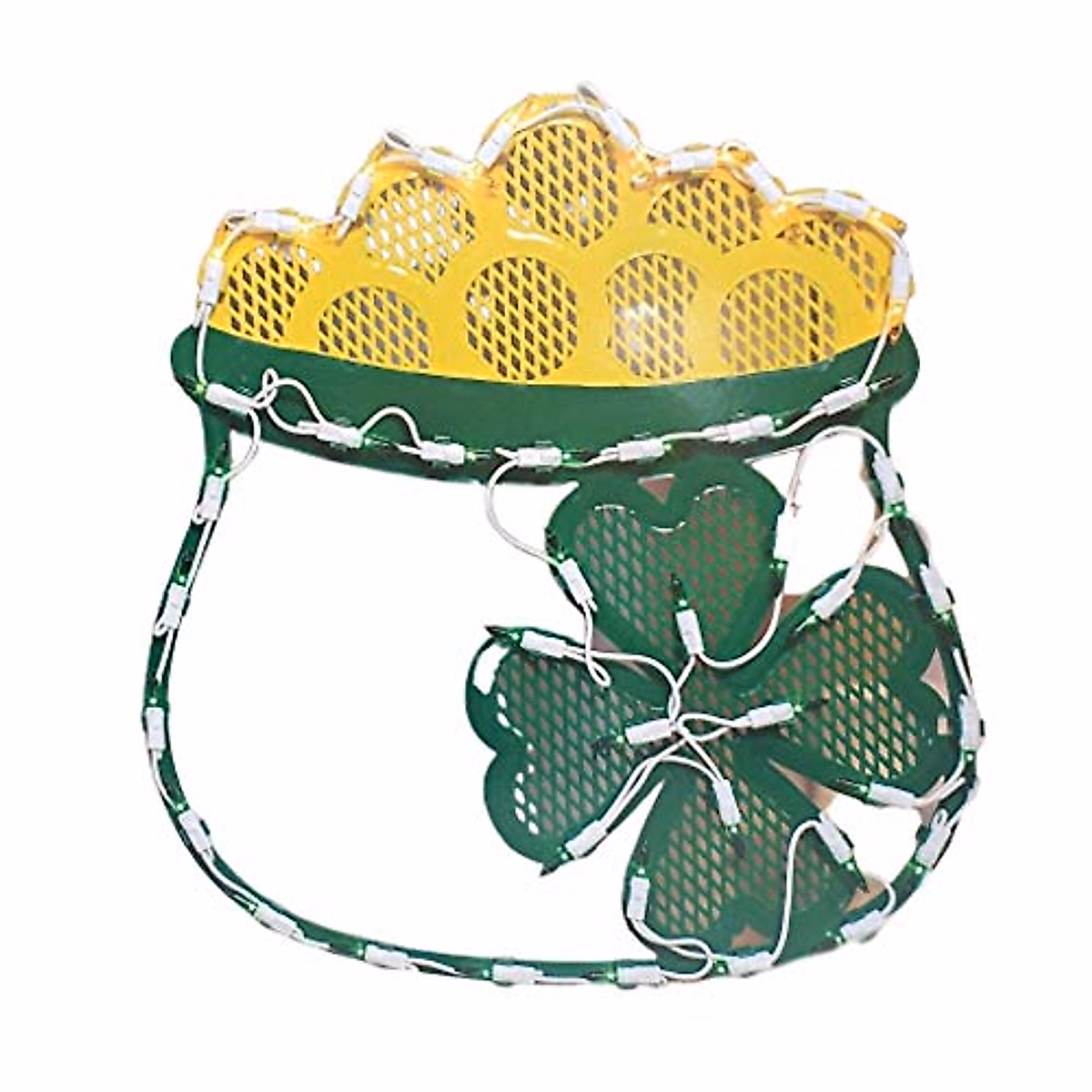 MUDHEN Impact Innovations St. Patrick's Day Lighted Window Decoration Pot of Gold