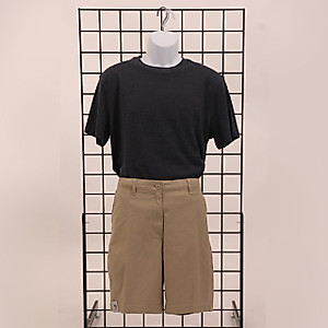 SSWBasics Male Molded Shatterproof White Shapely Torso Form with Hook - Fits Men's Sizes