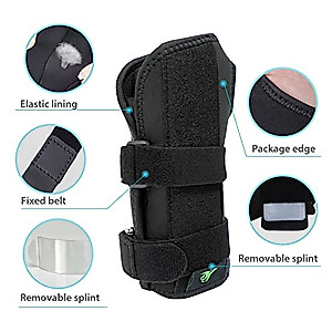 KD Carpal Tunnel Wrist Brace Night Support, Wrist Splint Hand Brace for Carpal Tunnel Syndrome Pain Relief, Arthritis, Tendonitis, Sprain Treatment