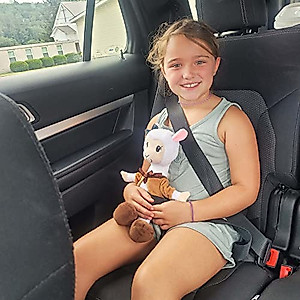 Playtime by Eimmie Plushible Rag Doll Alpaca - Soft Dolls for Baby, Girls, Boy, Toddler, & Infants - Stuffed Animal - Washable Fabric - Sensory Toys - 14 Inch Stuffed Rag Doll Alpaca Puppet