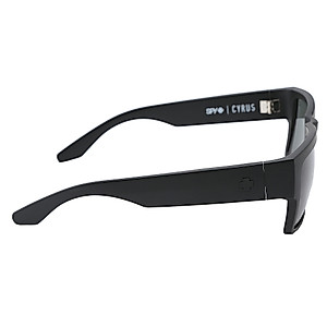 Spy Optic Cyrus Sunglasses Matte Black with Grey Green Lens + Spy Sticker