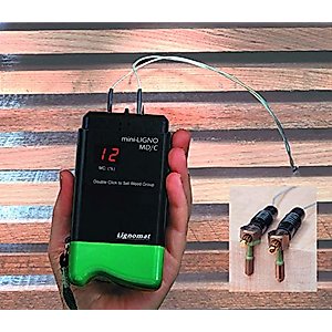Lignomat Package M-11: Mini-Ligno MD/C Moisture Meter, 6' Cable, 1 Pair PKB Probes