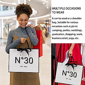 STOBOCTER 30th Birthday Gift Bag for Women Men, 30 Year Old Keepsake Paper Gift Bags with Ribbon and Card, Reusable Gift Wrap Bags for Her 30th Anniversary Party Gifts Decorations (Small, 1994, 30th)