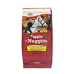 Manna Pro Apple Flavored Bite-Sized Nuggets Horse Treats, 1 lb