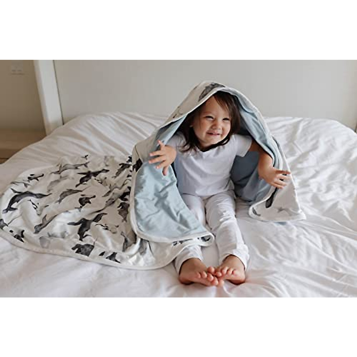 Pobi Baby Premium Baby Blanket, Soft Stretchy Quilt for Babies, Toddlers, Kids (Seaside)