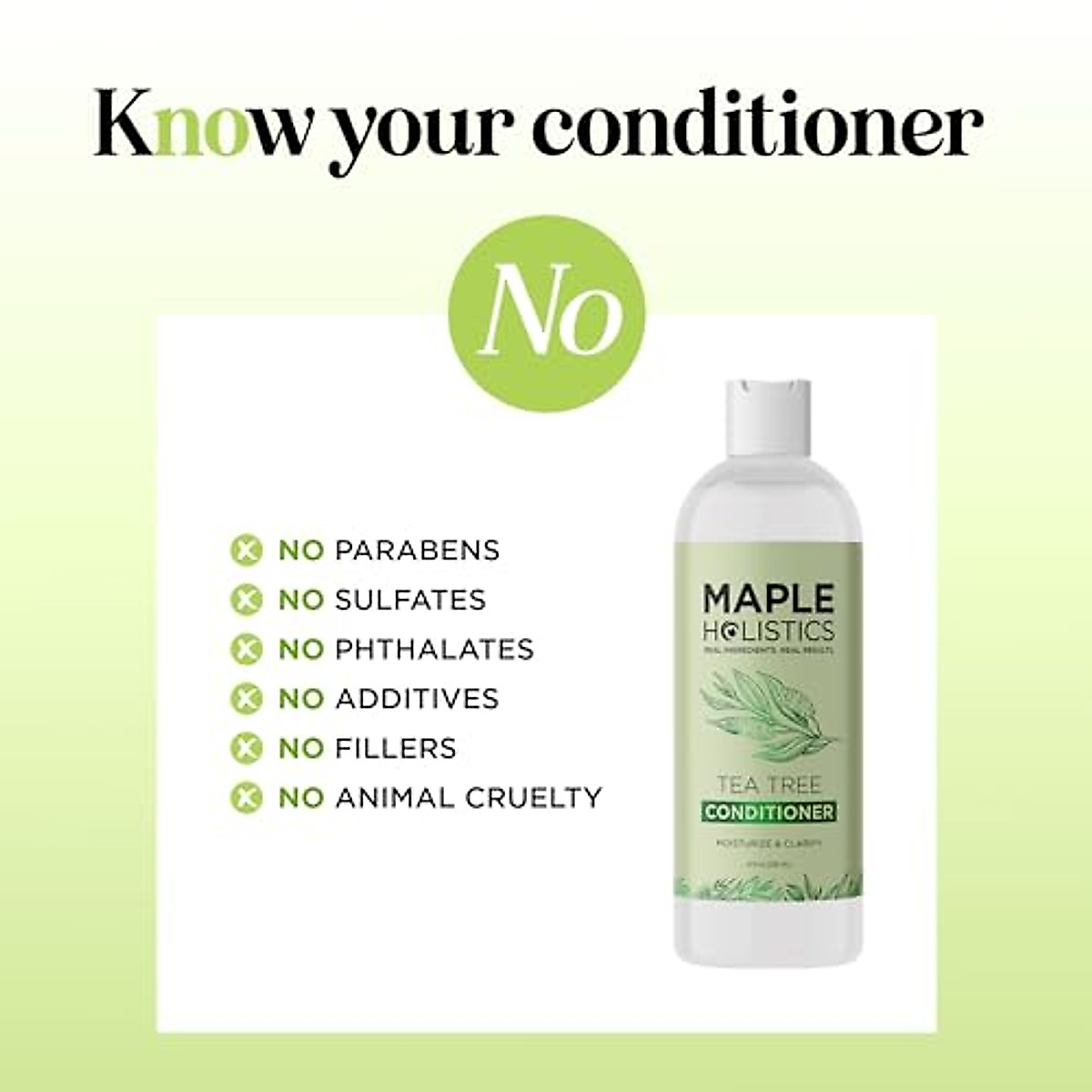 Tea Tree Conditioner for Dry Hair - Tea Tree Oil Conditioner for Oily Hair and Sulfate Free Conditioner for Dry Hair - Cleansing Conditioner and Tea Tree Dry Scalp Care with Tea Tree Oil for Hair