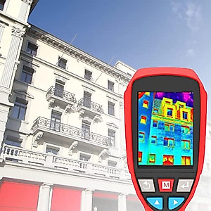 Infrared Thermal Imager, Thermographic Camera 320 x 240 Resolution Handheld Thermal Imaging Camera with 2.4 Inch Infrared Thermometer with Thermal Imagers Measuring Layout Tools (8GB TF Card)