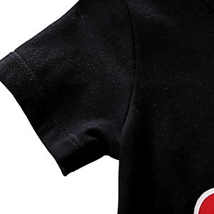 IURNXB 2-Pack Baby Rompers Boys Girls Cute Newborn Toddler Cotton Infant Onesie Cartoon Cosplay Baby Clothes Black/Gray